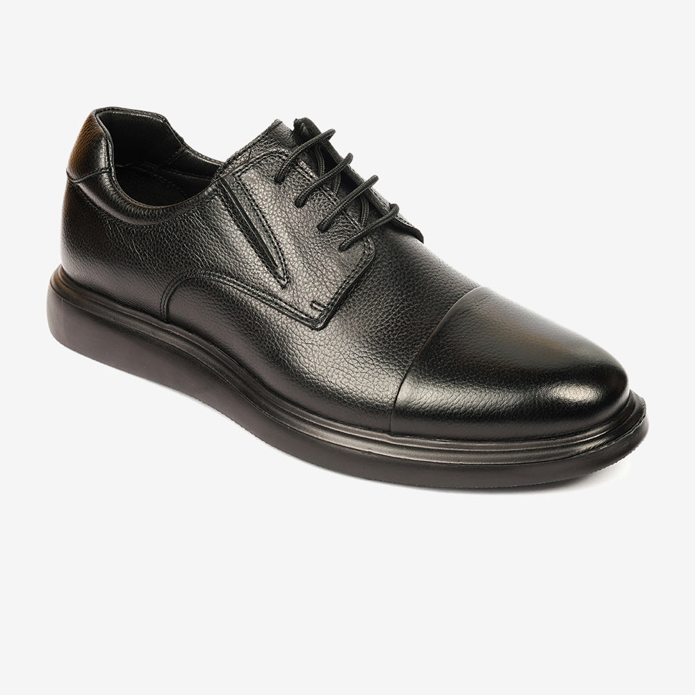 Greyder Men's Leather Formal Shoes in Black – Rodeo In