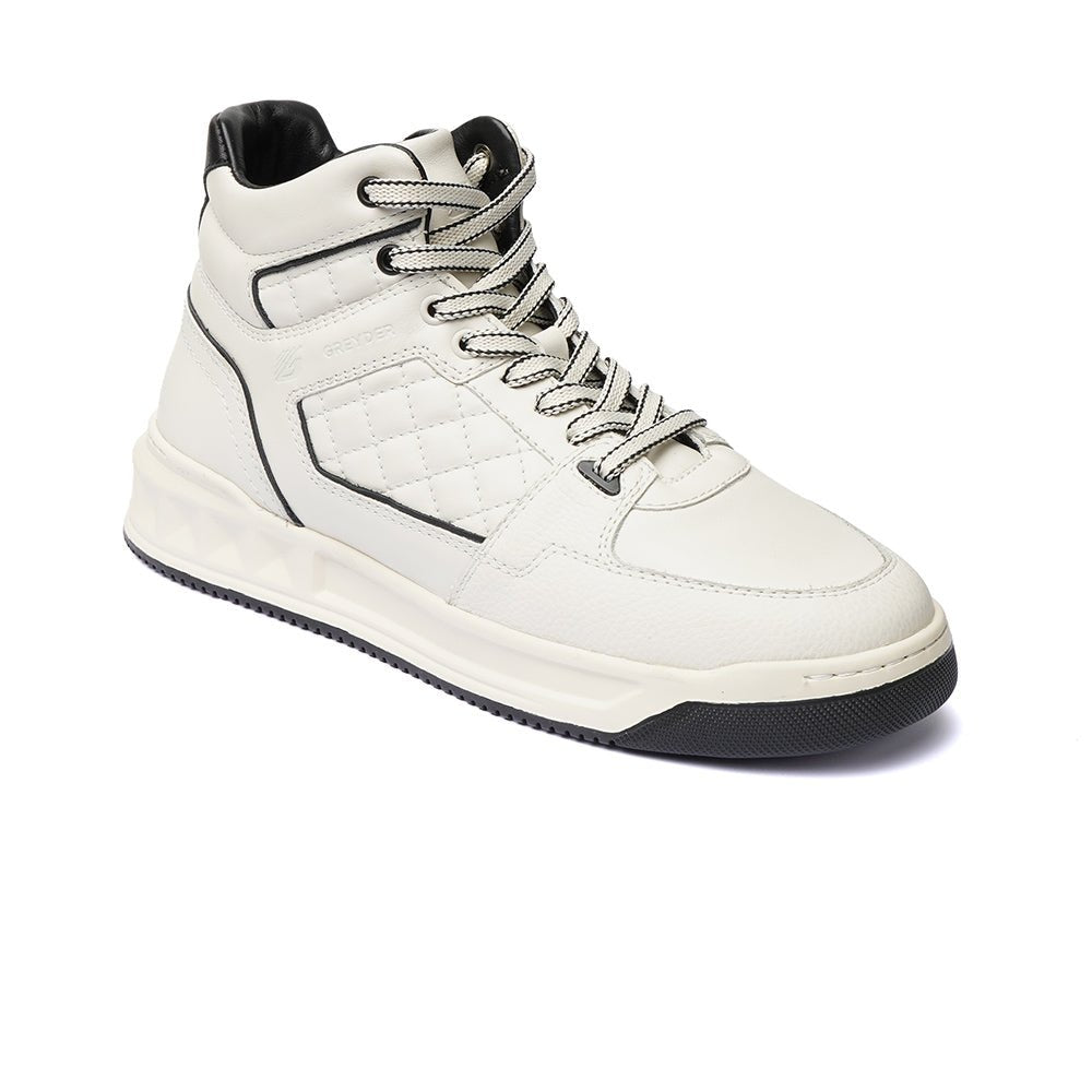 Greyder High Top Men Boots In White – Rodeo In